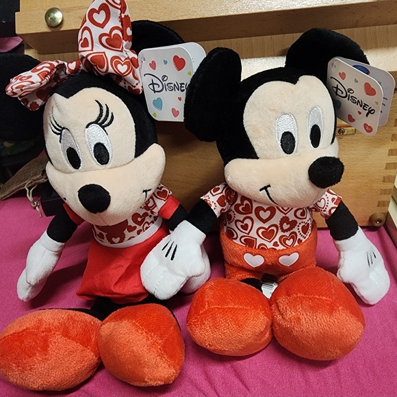 Disney | Toys | Disney Mickey And Minnie Mouse Plush Set | Poshmark